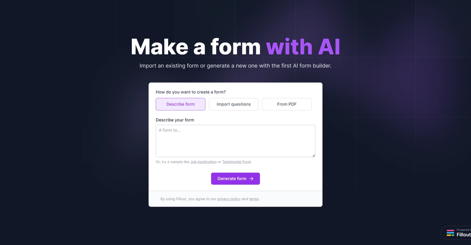 AI Form Builder AI Tool | AI Tools for Business