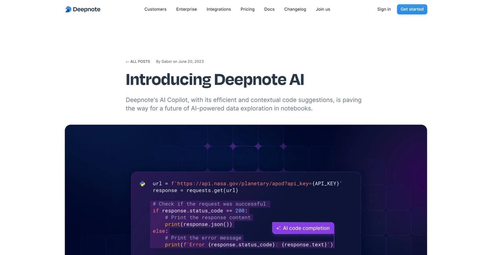 Deepnote | AI Tools for Business